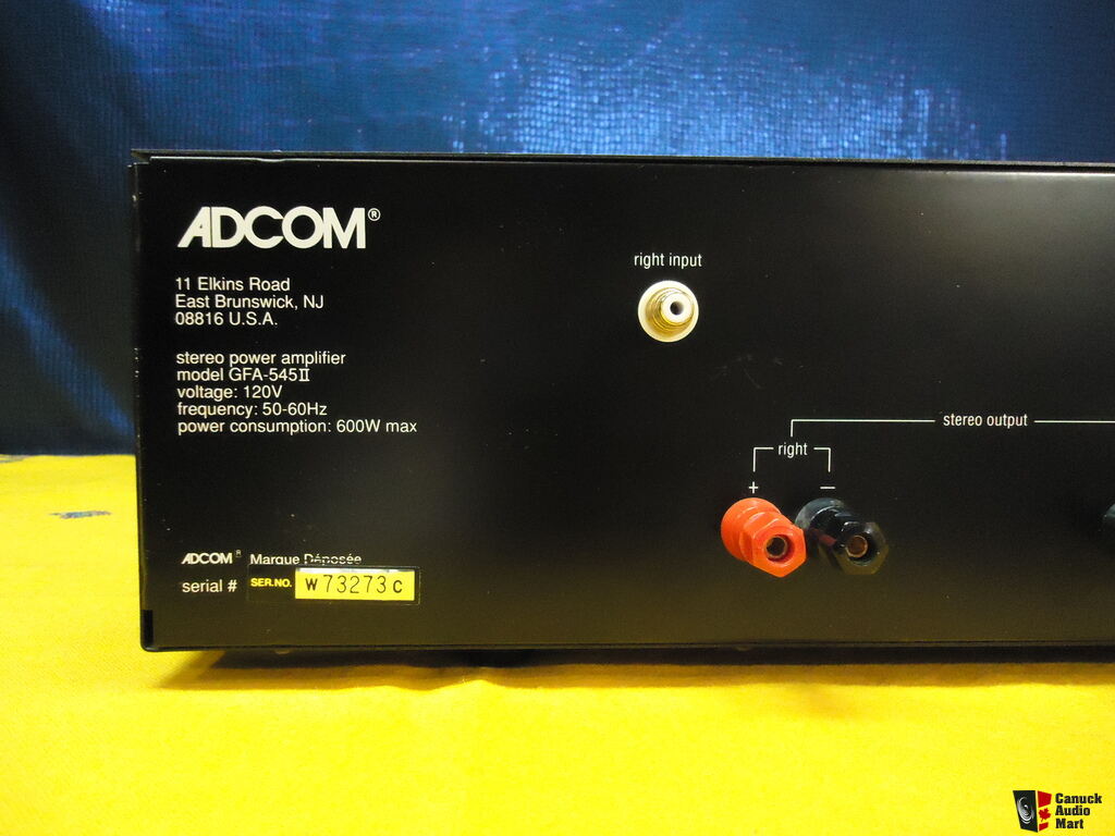 ADCOM-GFA-545-II-GFA545-Power-Amp-Amplifier-Cleaned-Inside-Out-100-WPC ...