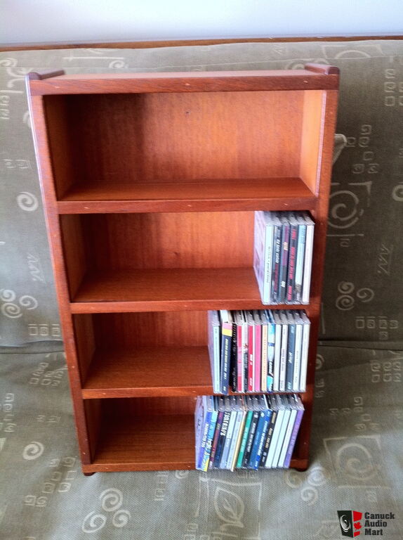 Custom made mahogany CD rack Photo #854527 - Canuck Audio Mart