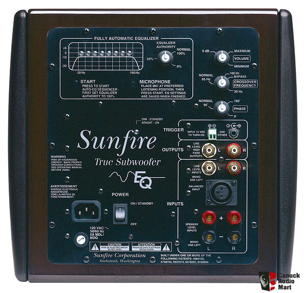 Sunfire True EQ 10 Subwoofer ** Sale Pending to Dave Photo #873182 ...