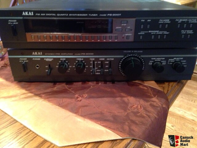 Akai PS-200M, PS-200C & PS-200T Amplifier, Receiver & Pre-Amp Photo ...