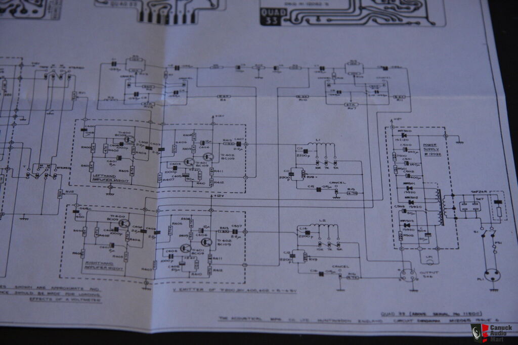 Sale Pending - Quad 33 Control Unit Instruction Booklet, Misc. Cables ...