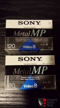 Sony metal video 8 tapes, new (2) For Sale - Canuck Audio Mart