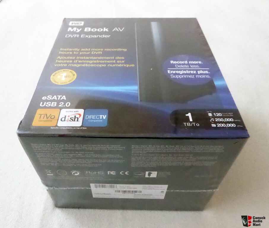 Western Digital My Book AV 1 TB DVR Extender-New in Box Photo #919614 ...