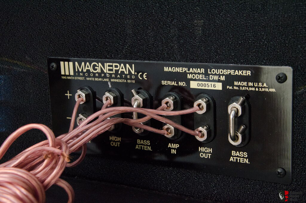 Pair of Magnepan Magneplanar MGMC1 with Bass panel DW-M Photo #925401 ...