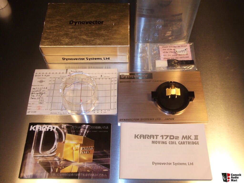 Dynavector Karat 17D2 Diamond Cantilever Moving Coil LP Phono Cartridge ...