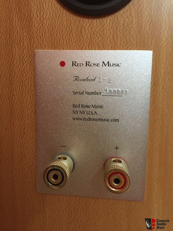 A pair Used Red Rose Music bookshelf speakers Photo #926687 - US Audio Mart