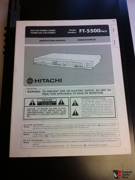 Hitachi FT-5500 Mkii One of the best Tuners ever made! Photo #930982 ...