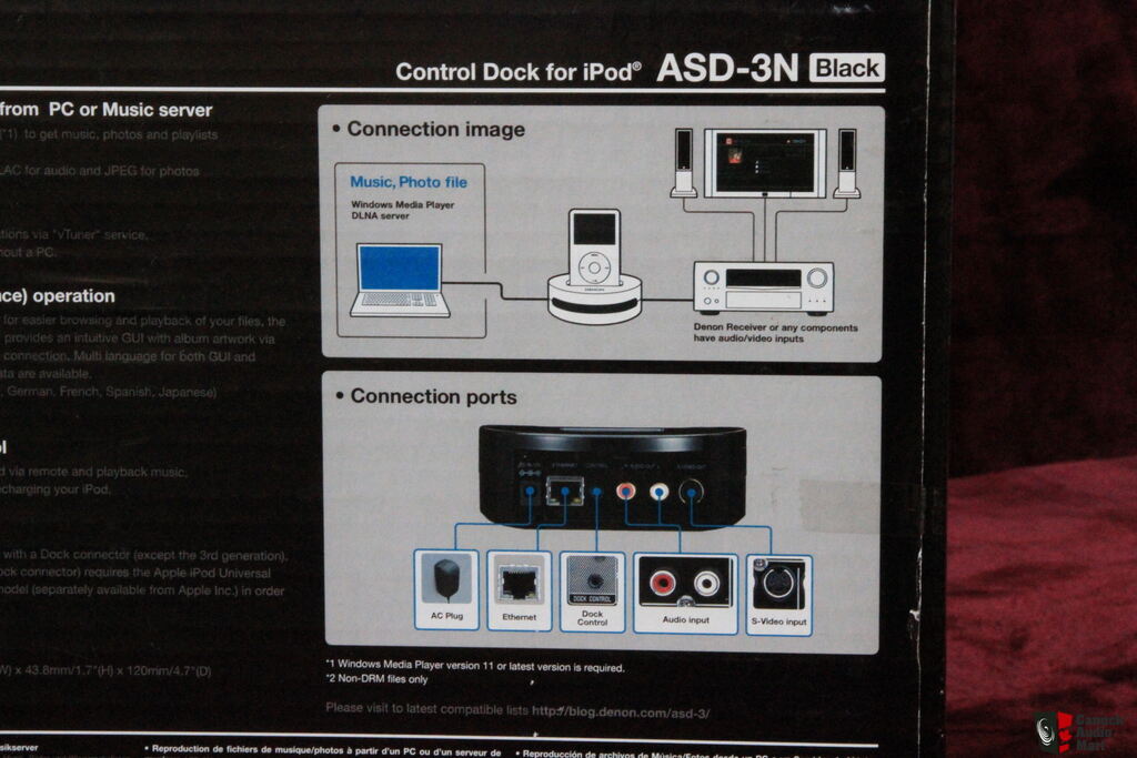 BRAND NEW DENON ASD-3N CONTROL DOCK FOR iPOD Photo #933327 - US Audio Mart