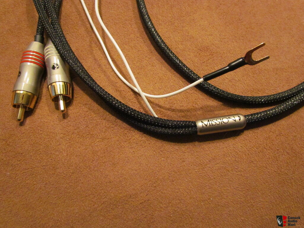 ZU AUDIO / MISSION PHONO CABLE RCA/RCA WITH GROUND 1.25 METER Photo ...