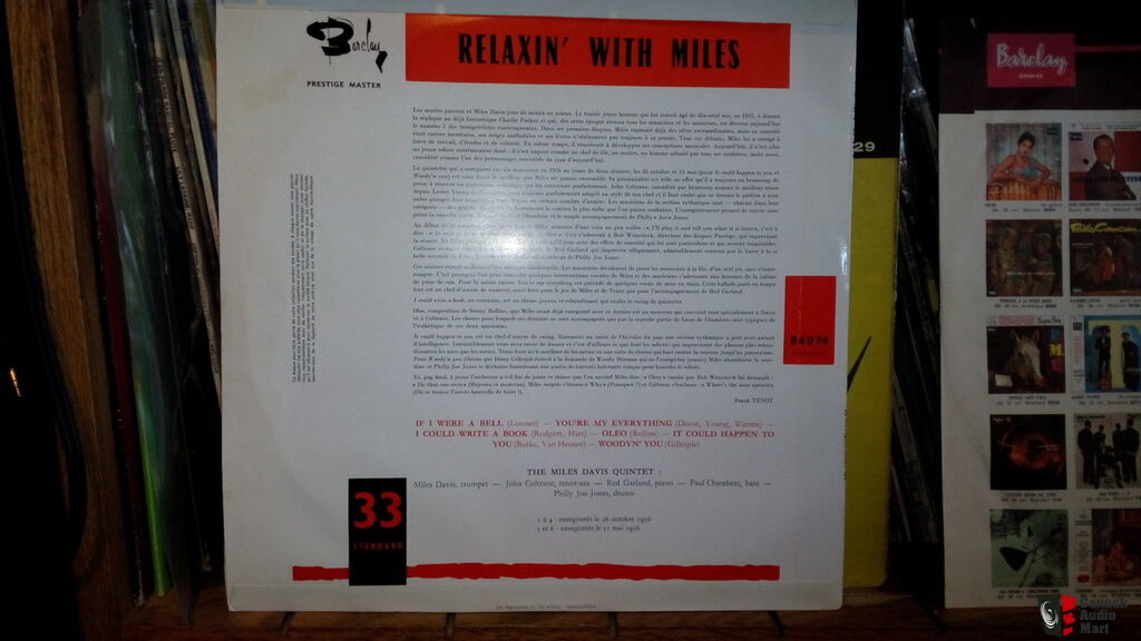 Miles Davis - Relaxin' With The Miles Davis Quintet - Extremely Rare ...