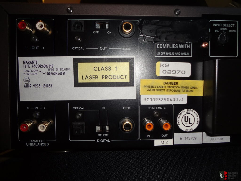 Marantz CDR-600 professional CD-recorder *AS IS* Motor in the drive ...