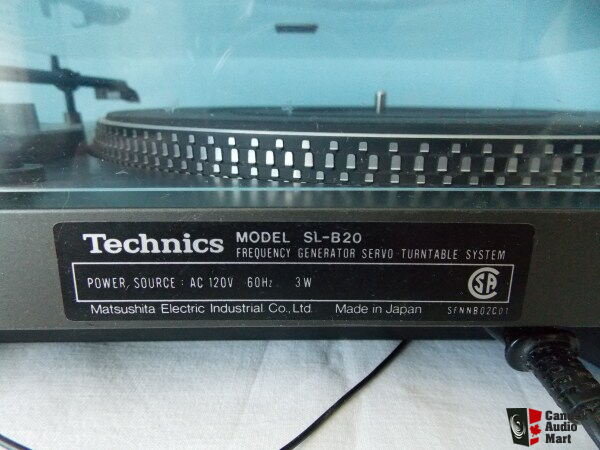 vintage 1982 Technics SL-B20 belt drive turntable - made in Japan ...
