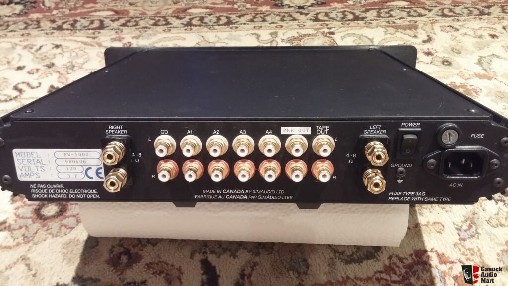 Simaudio PW-5000 Integrated Amplifier Shipping Included Photo #974735 ...