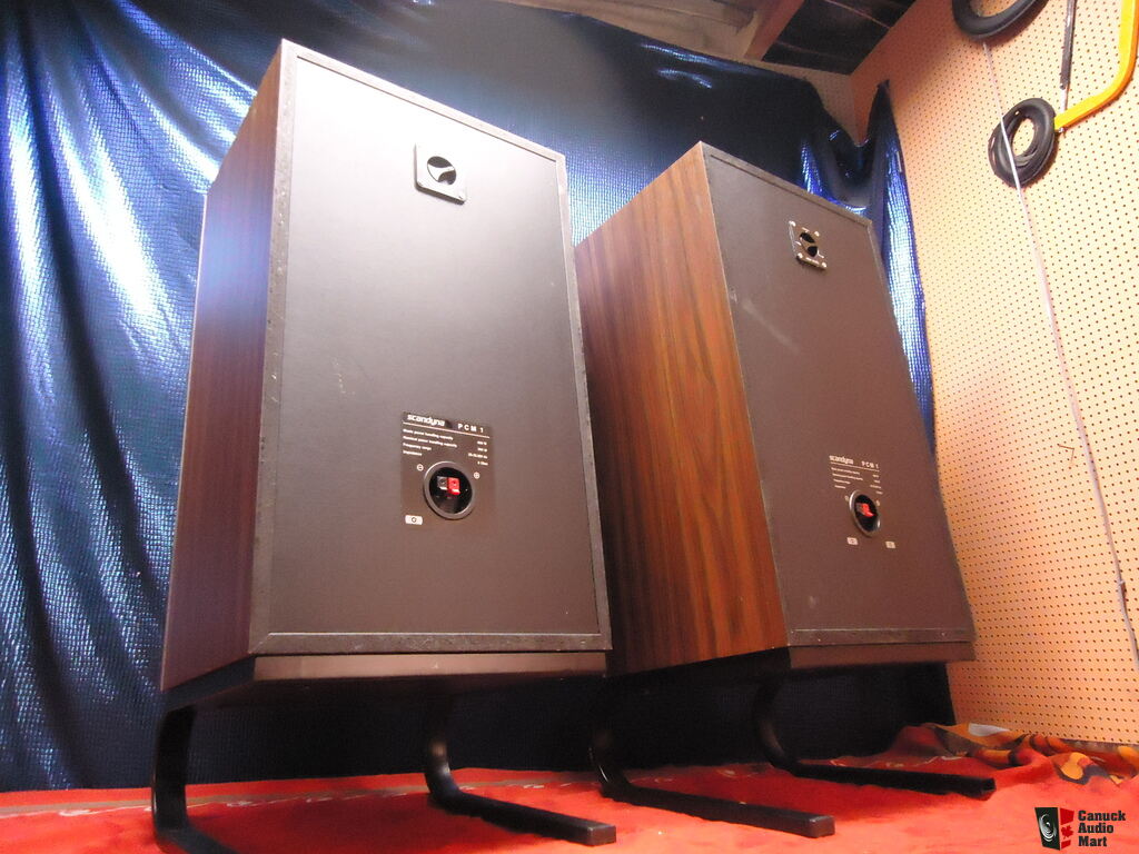 Rare SCANDYNA PCM-1 PCM1 Speakers-Denmark-New Foam-Orig Stands+Box ...