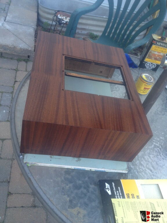 Custom Wood Audio Cabinets and speakers