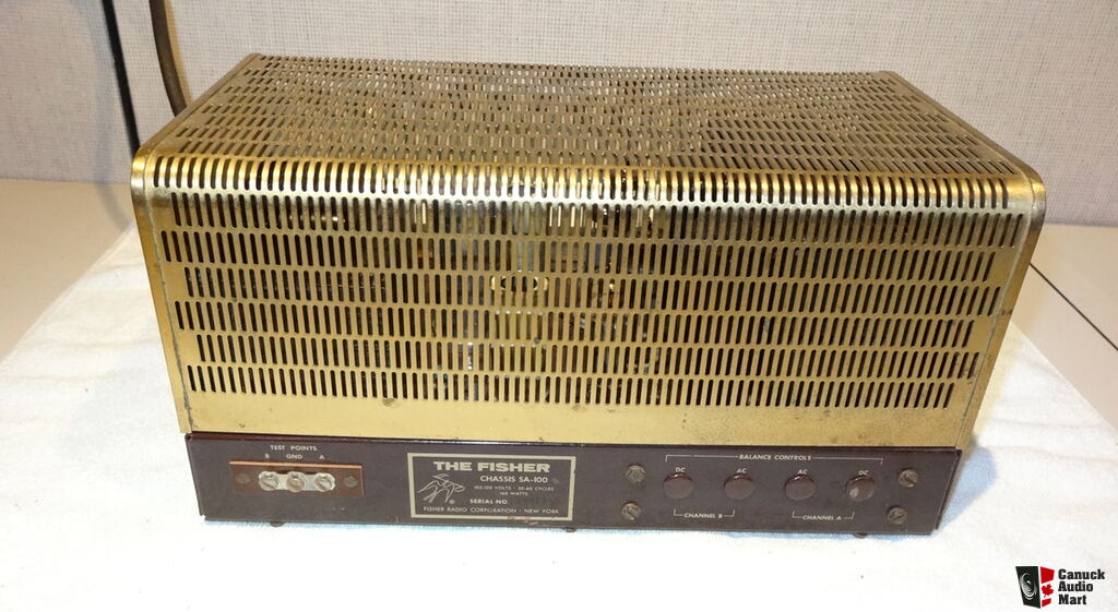 Fisher SA100 tube power amplifier 7189 push pull SOLD Photo #988327 ...