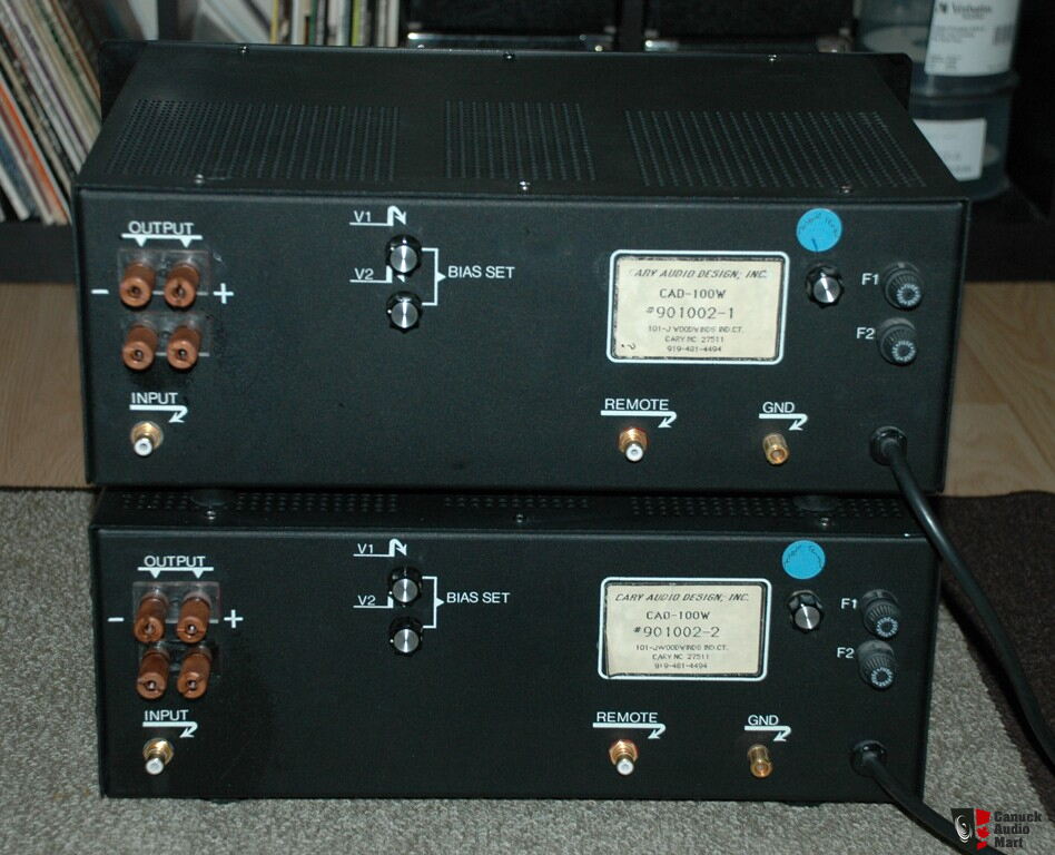 Cary CAD-100 Power Amps Photo #99436 - US Audio Mart